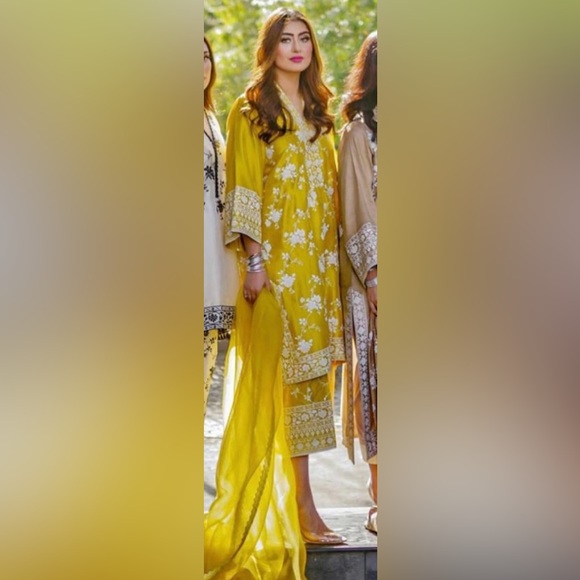 Kurta Bottoms | Pakistani Yellow Shalwar Kameez | Poshmark